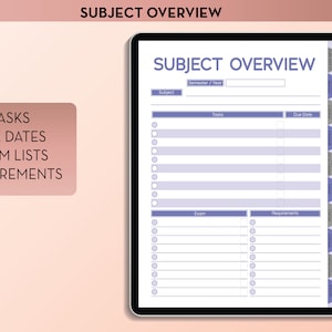 Undated Student Digital Planner Goodnotes, Academic Planner, Portrait ...