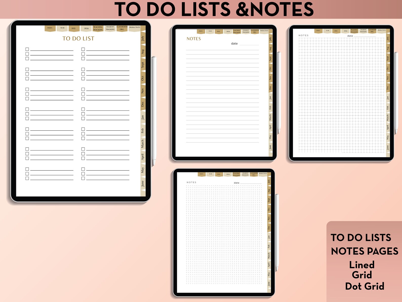 Digital Teacher Planner 2024-2025, Lesson Planner Goodnotes, Academic ...