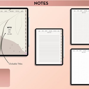 Undated Goodnotes Planner, Monthly Digital Planner, Goodnotes Template ...