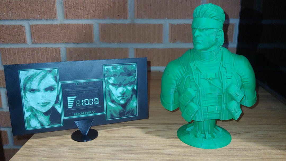 Solid Snake Codec Bust 3D Printed ABS - Etsy
