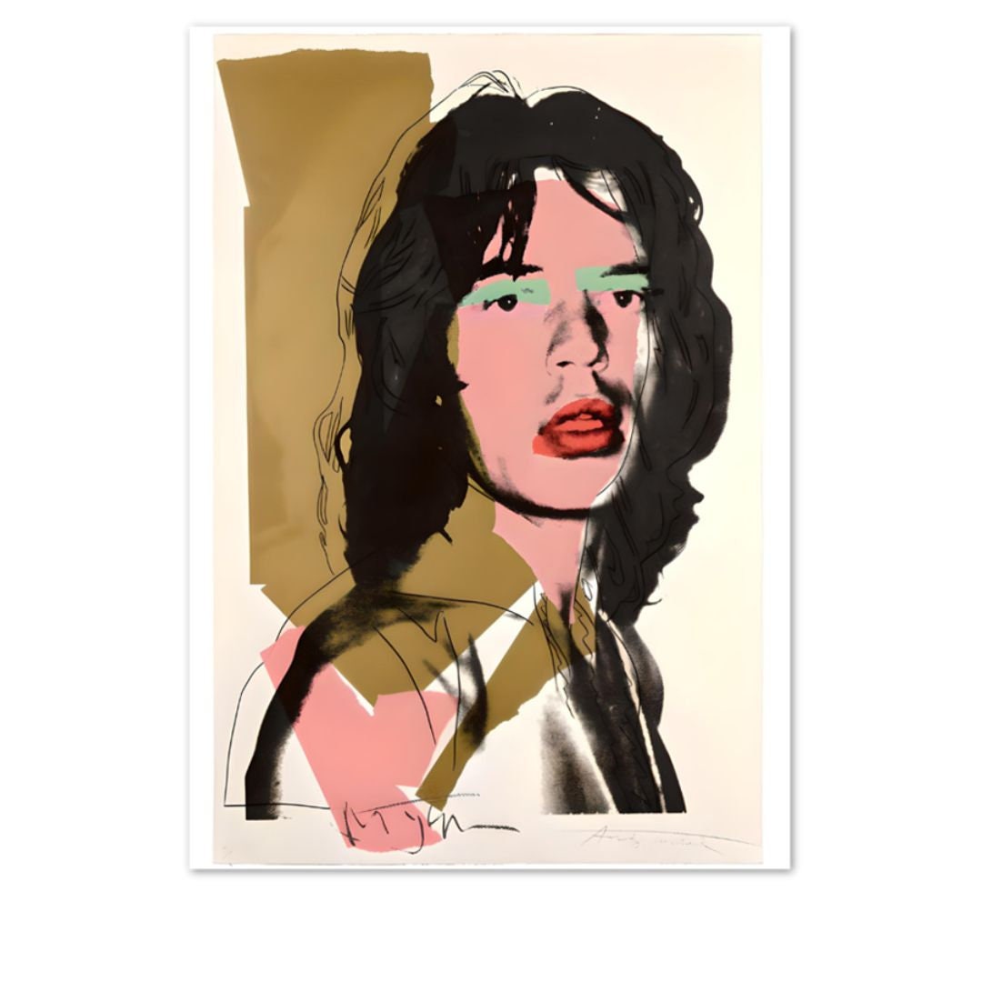 Andy Warhol Mick Jagger Poster Premium A3 30x 42 Cm 11.81 X 16.5 Inch ...
