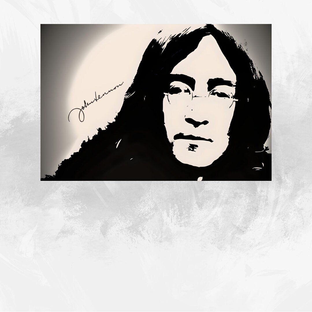 John Lennon Exclusive Aluminum Dibond John Lennon 30x40 Cm Only One 1 ...