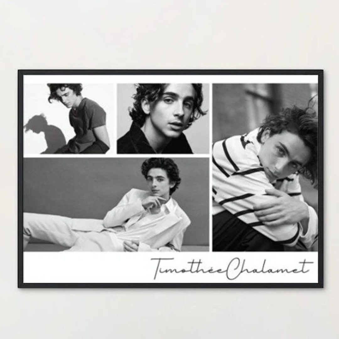 PREMIUM Timothée Chalamet Wall Art Exclusive Print Poster Timothée ...