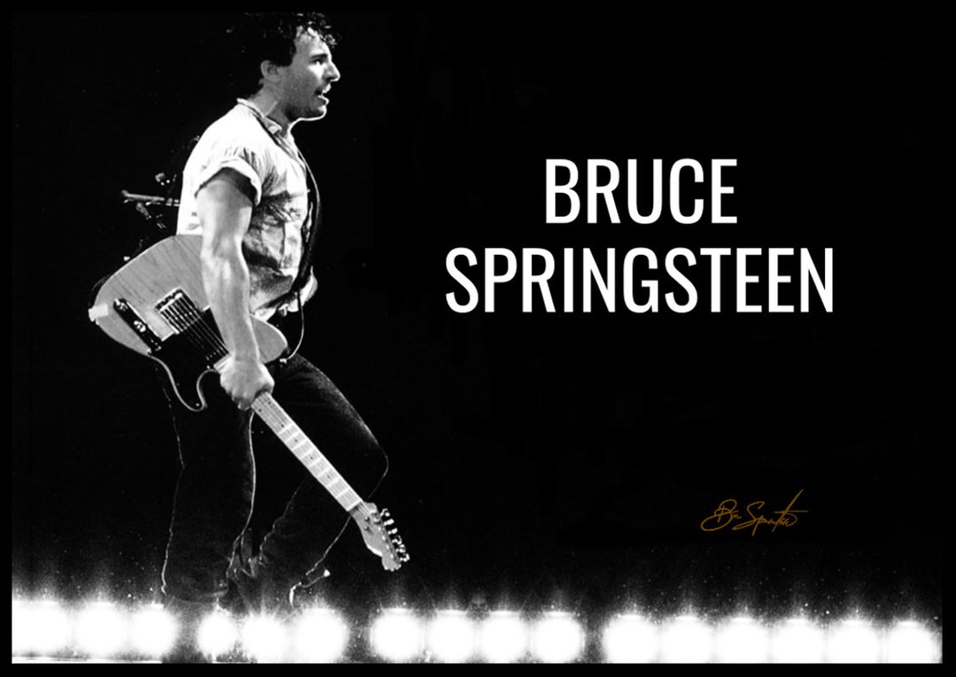 Bruce Springsteen Signed Poster printed Signature Aluminum Print ...