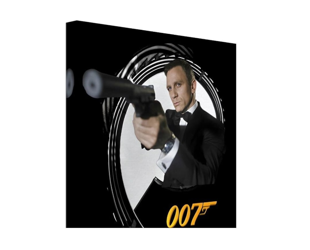 James Bond Poster Daniel Craig 007 Canvas James Bond Canvas - Etsy