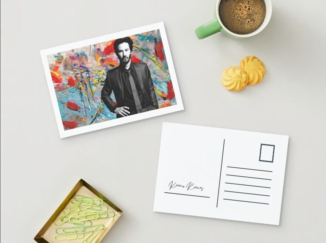 Keanu Reeves Card Giant Postcard Keanu Reeves Postcard Giant - Etsy