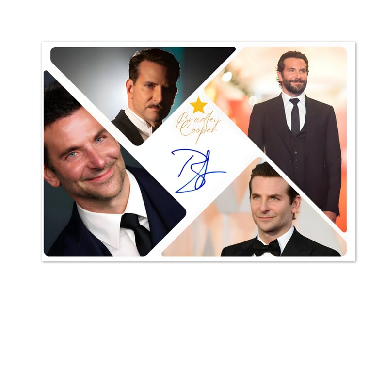 PREMIUM Bradley Cooper Poster Signed HD Exclusive Poster Wall Art ...