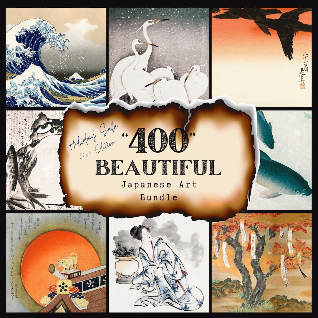 Japanese Vintage Art Prints Mega Bundle Set - Digital Download for ...