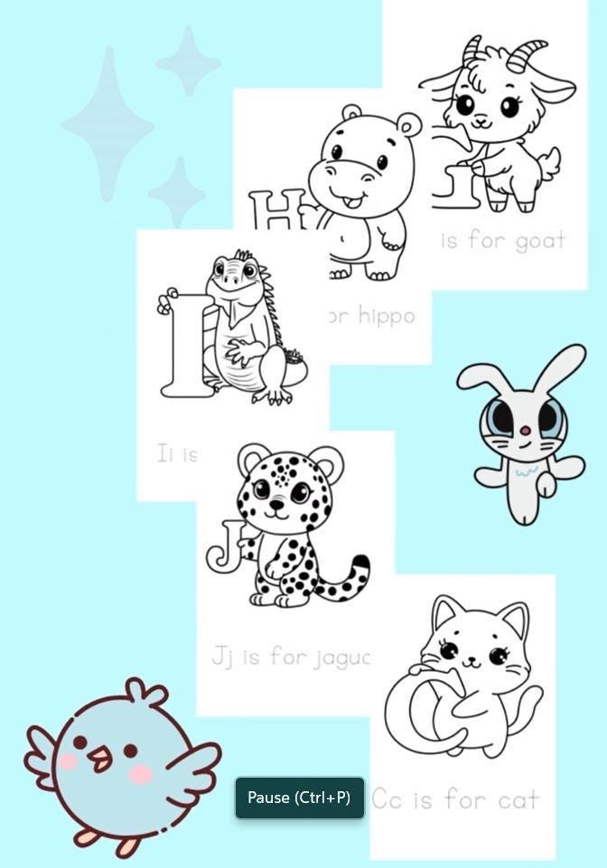 Color & Learn: Animal Alphabet Adventure - Etsy