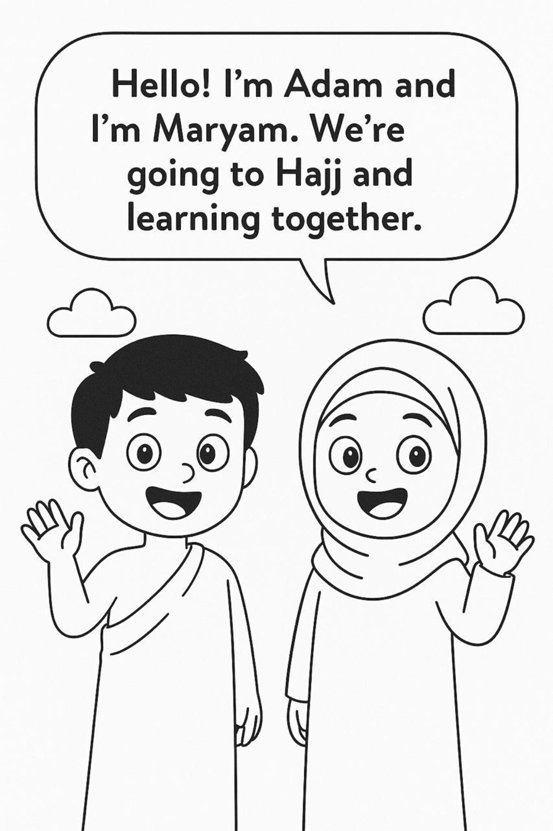 Hajj Activity Coloring Book for Kids 20+ Pages of Fun & Learning ...