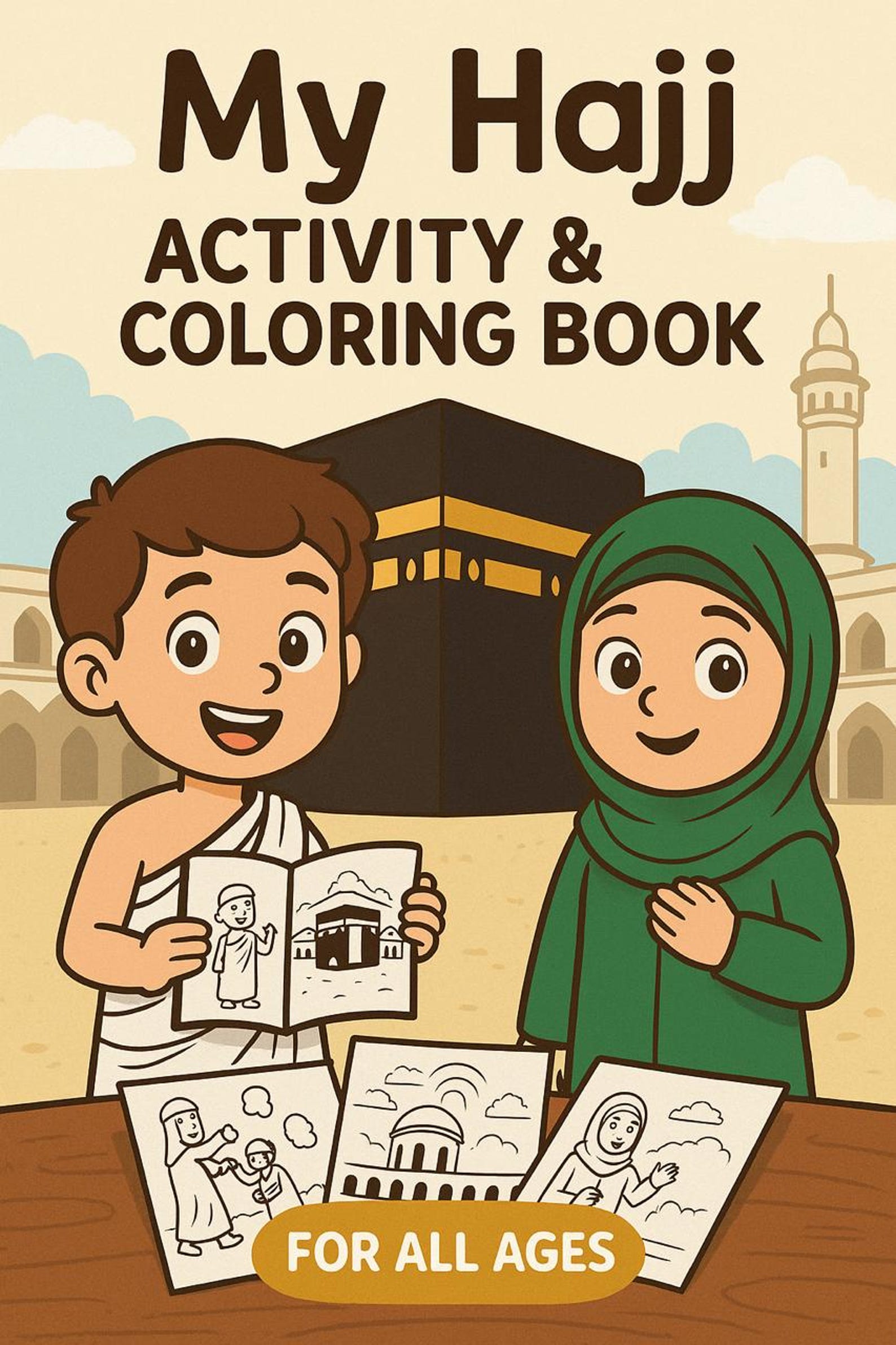 Hajj Activity Coloring Book for Kids 20+ Pages of Fun & Learning ...