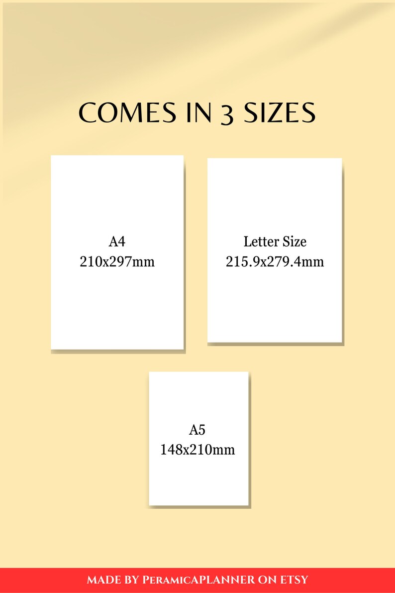 Minimal To-do List Printable PDF A4, A5, Editable, US Letter Digital ...