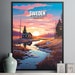 Stunning Sweden Wall Art, Colorful Scandinavian Poster With Nature and ...