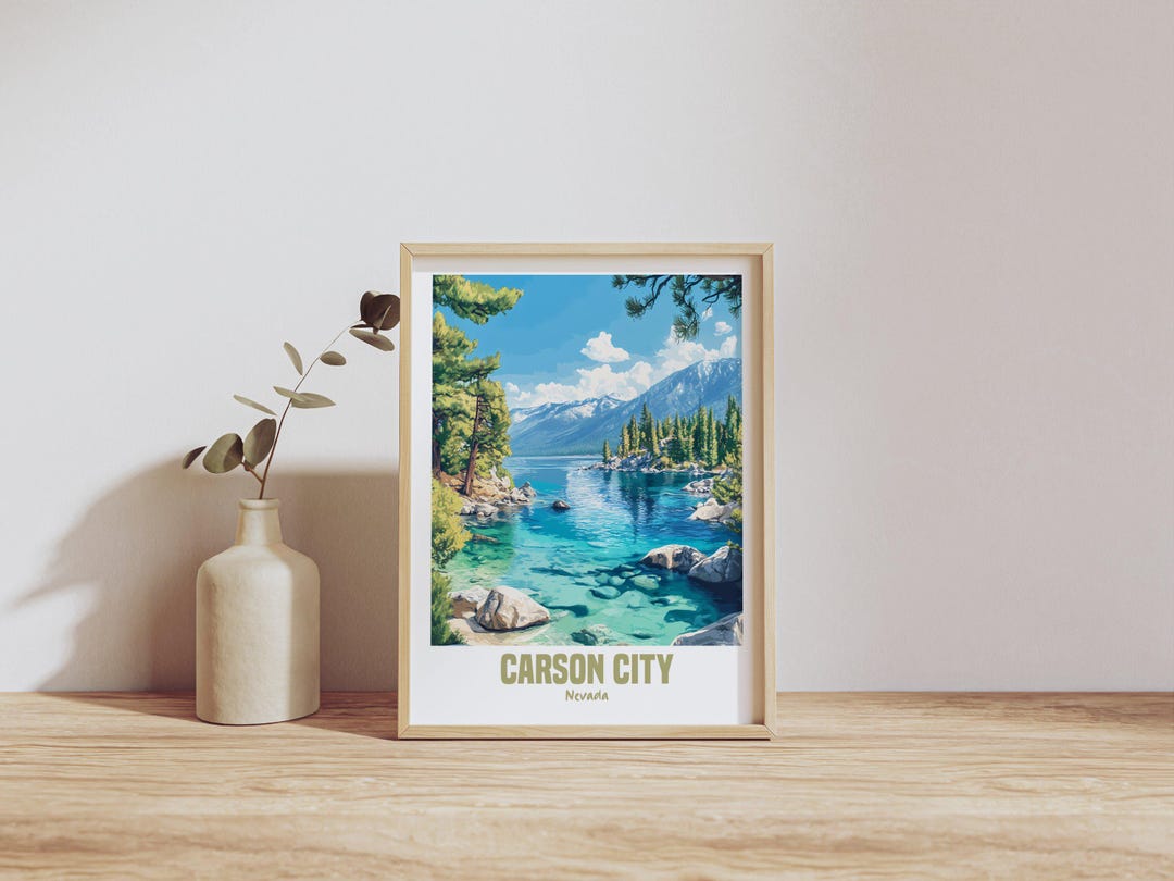 Scenic Carson City Nevada Poster, Beautiful Landscape Wall Art, Nature ...