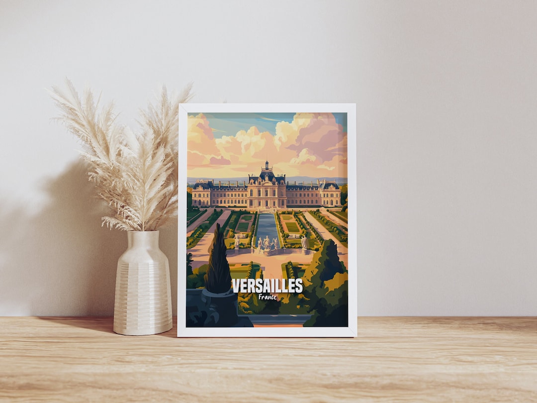 Versailles France Wall Art Print, Palace of Versailles Painting, French ...