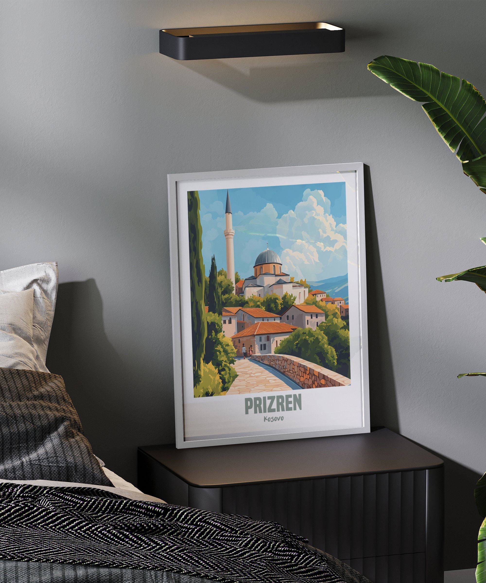 Prizren Kosovo Wall Art Print, Prizren Kosovo Travel Poster, Europe ...