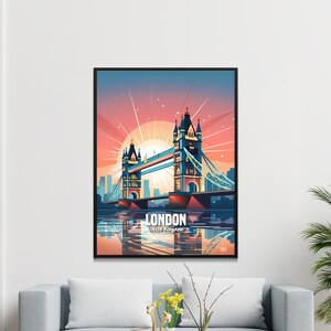 London Bridge Art Print - Vintage Style Wall Decor - Perfect for Home ...
