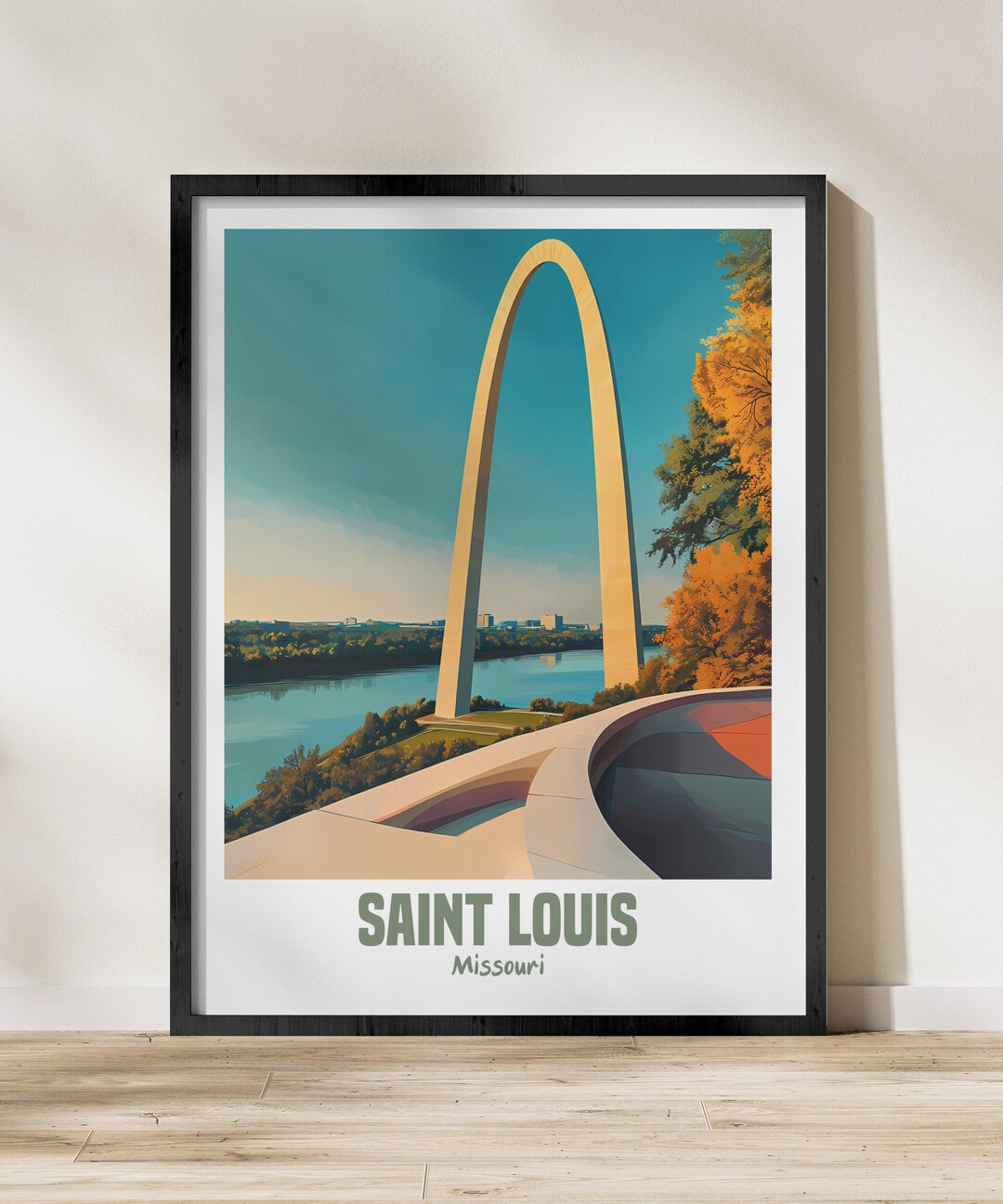 Saint Louis Arch Wall Art, Saint Louis Poster, City Skyline Print ...