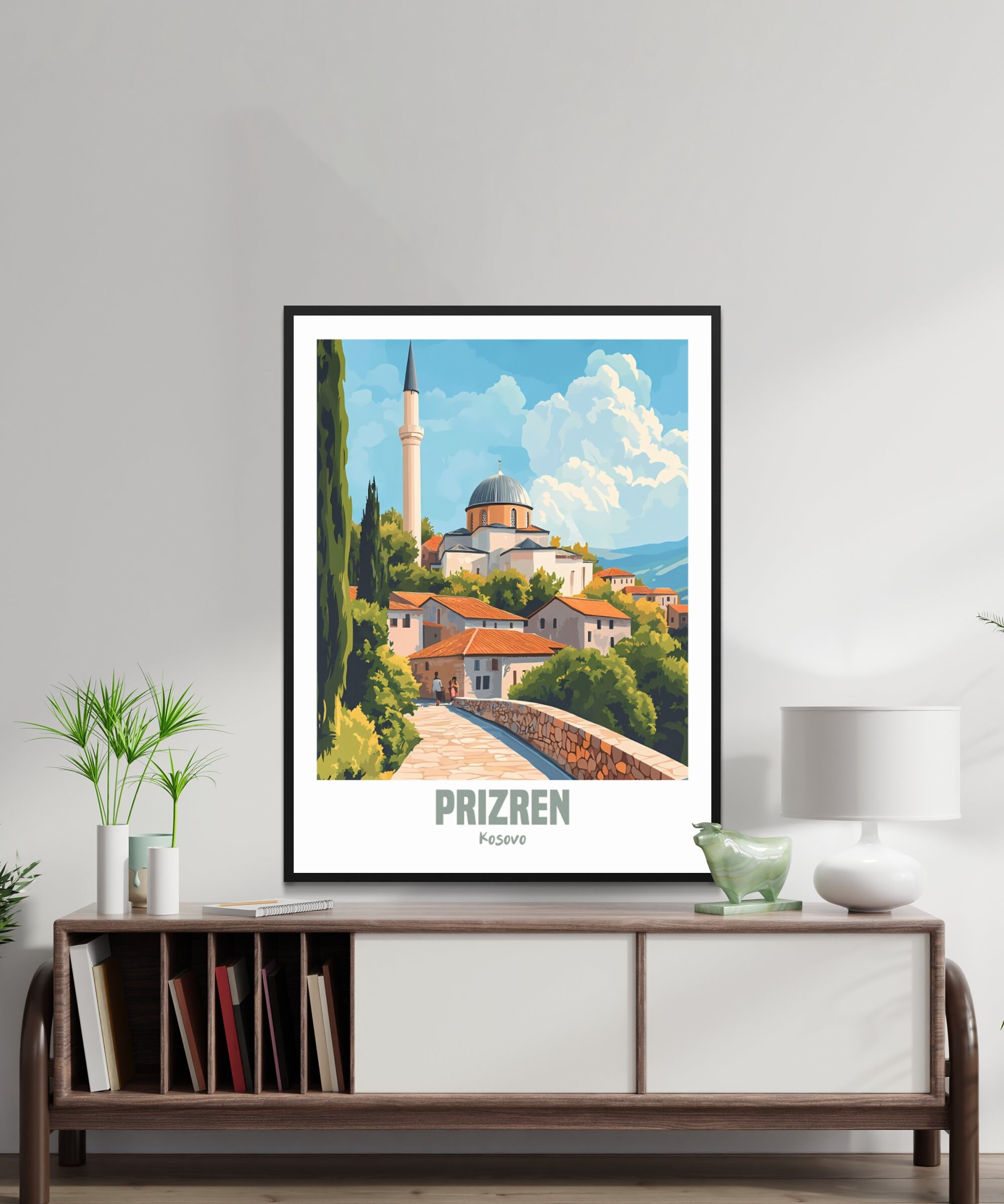 Prizren Kosovo Wall Art Print, Prizren Kosovo Travel Poster, Europe ...