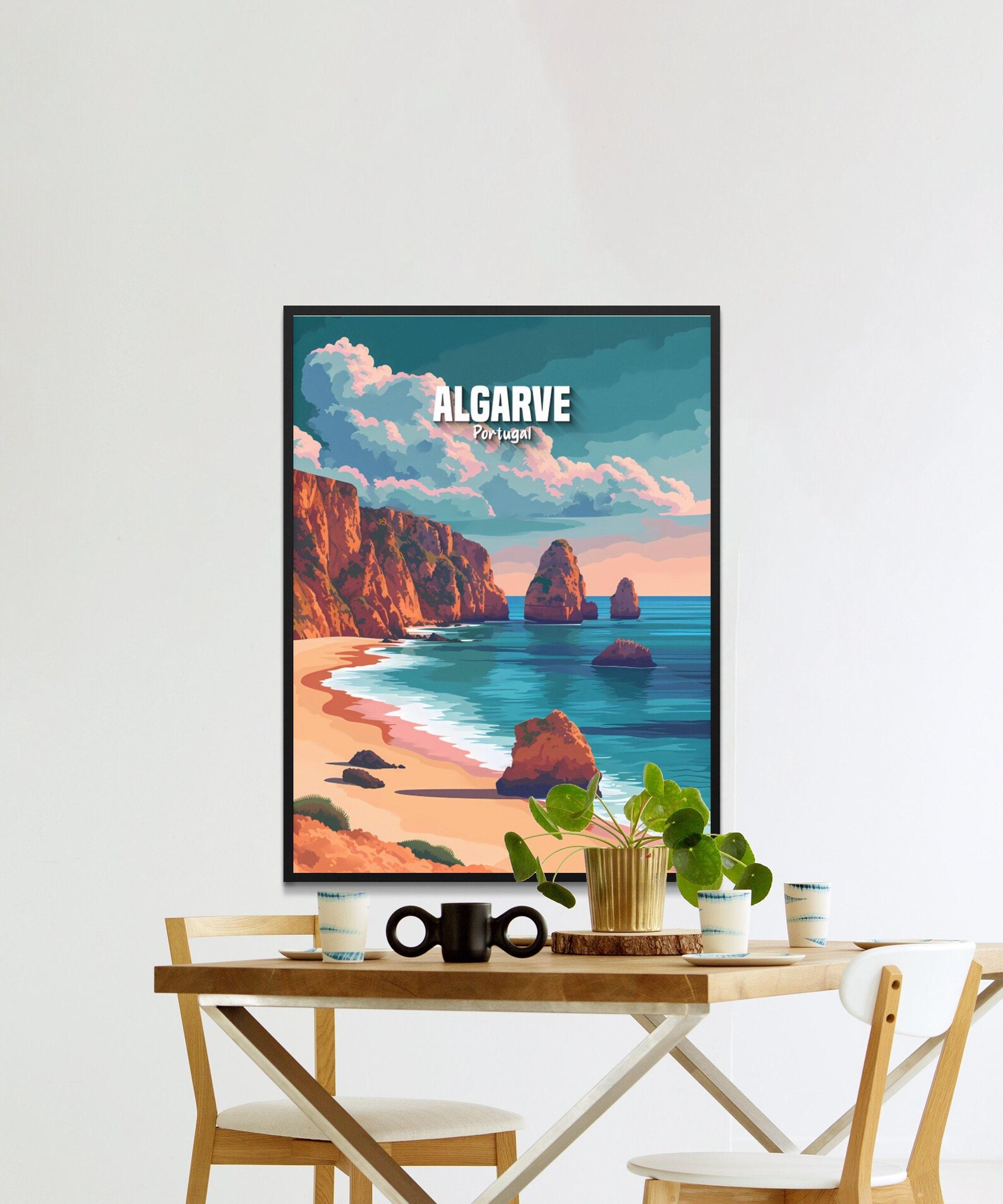 Stunning Algarve Portugal Coastal Landscape Print, Perfect Wall Art for ...