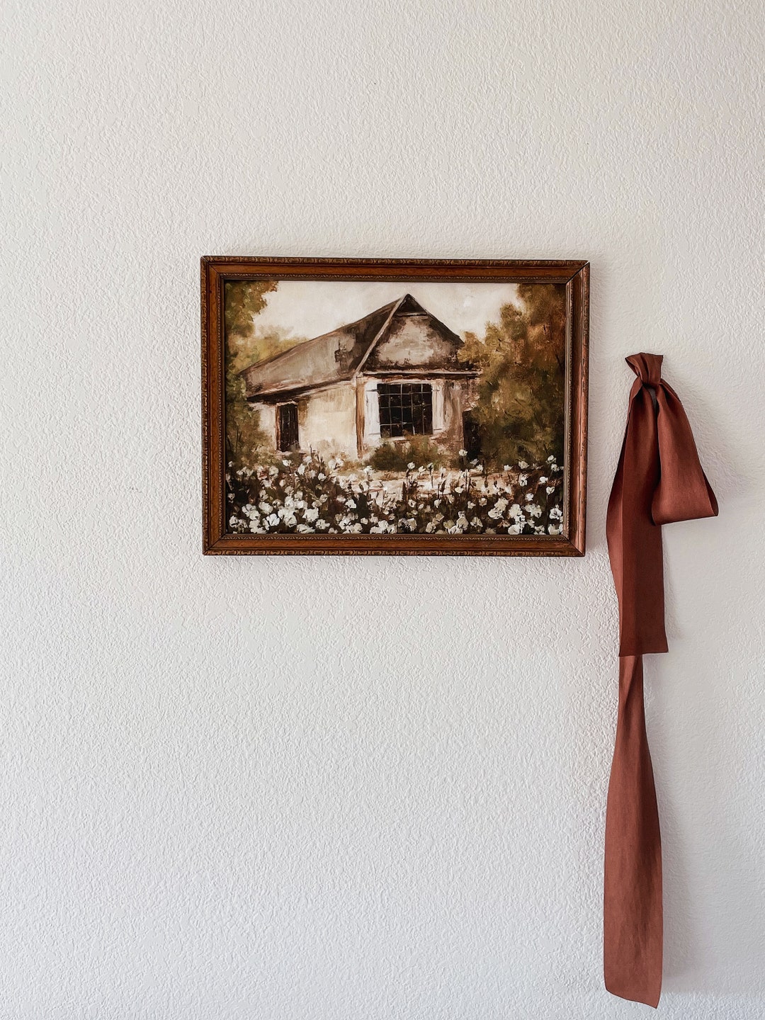 Cotton Field Art Print | Oil Painting | Cotton Paper Art Print | Museum ...