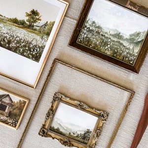 Cotton Field Art Print | Oil Painting | Cotton Paper Art Print | Museum ...