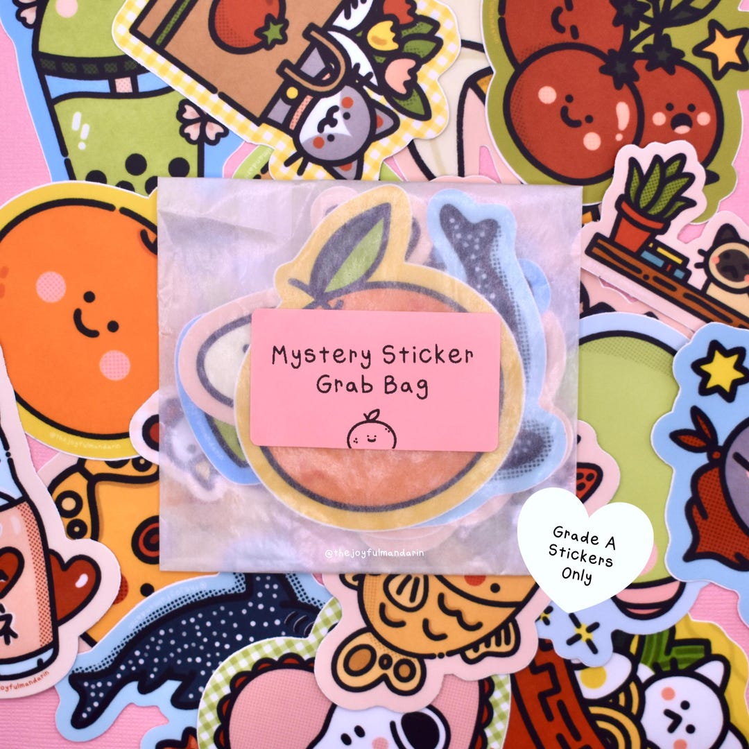 Mystery Sticker Grab Bag, Surprise Pack, Blind Bag, Grade A Vinyl ...