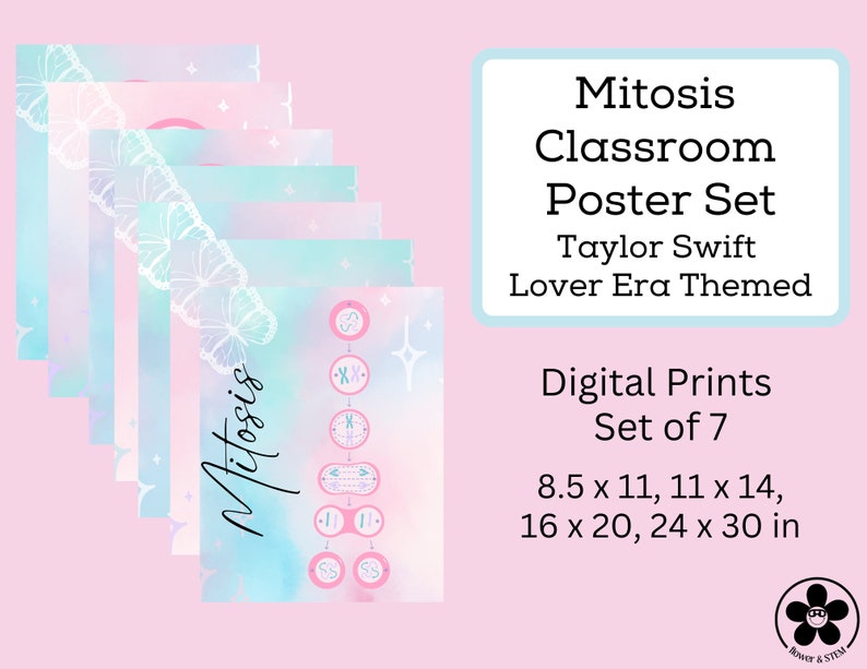 Mitosis Classroom Poster (taylor Swift Lover Era Themed) - Etsy