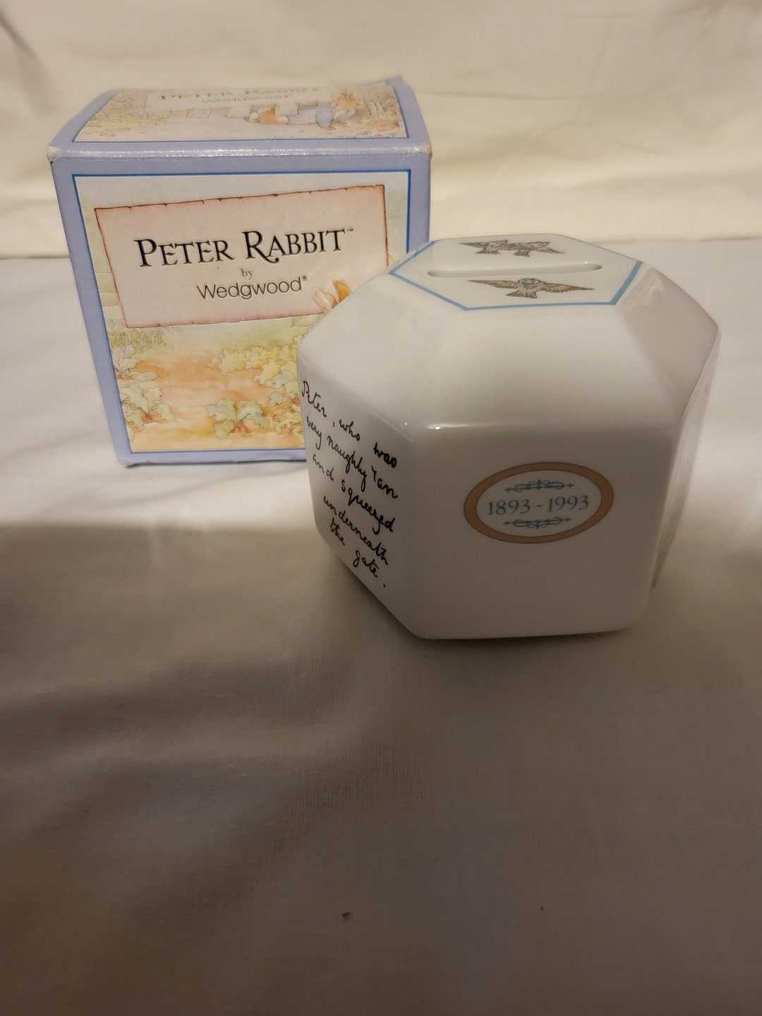 Wedgewood Beatrix Potter Peter Rabbit Centenary Money Box - Etsy UK