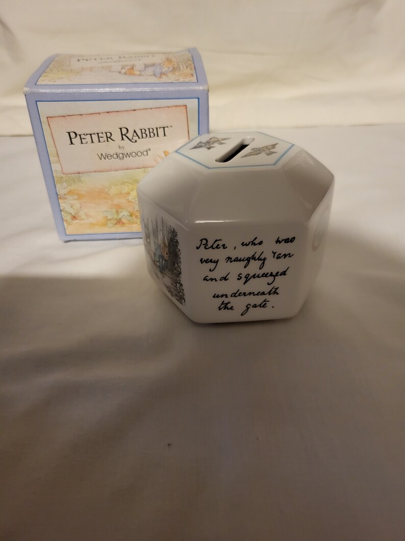 Wedgewood Beatrix Potter Peter Rabbit Centenary Money Box 1893-1993 ...