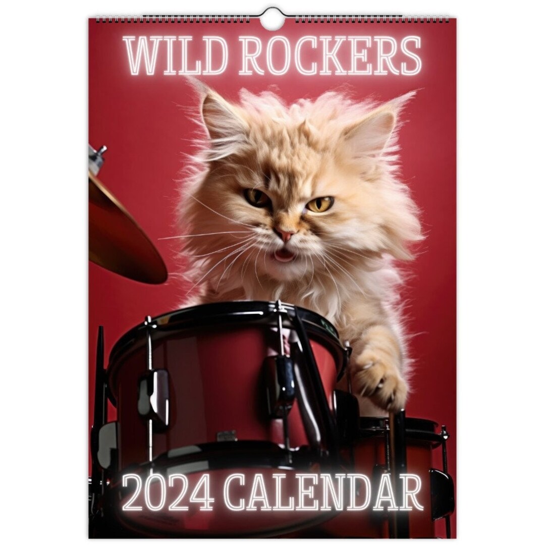 Animal Rockers Calendars 2024 A3 & A4 Hanging Calendars - Etsy