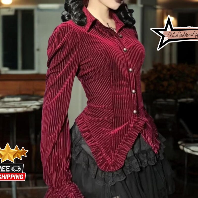 Gothic Blouse - Etsy