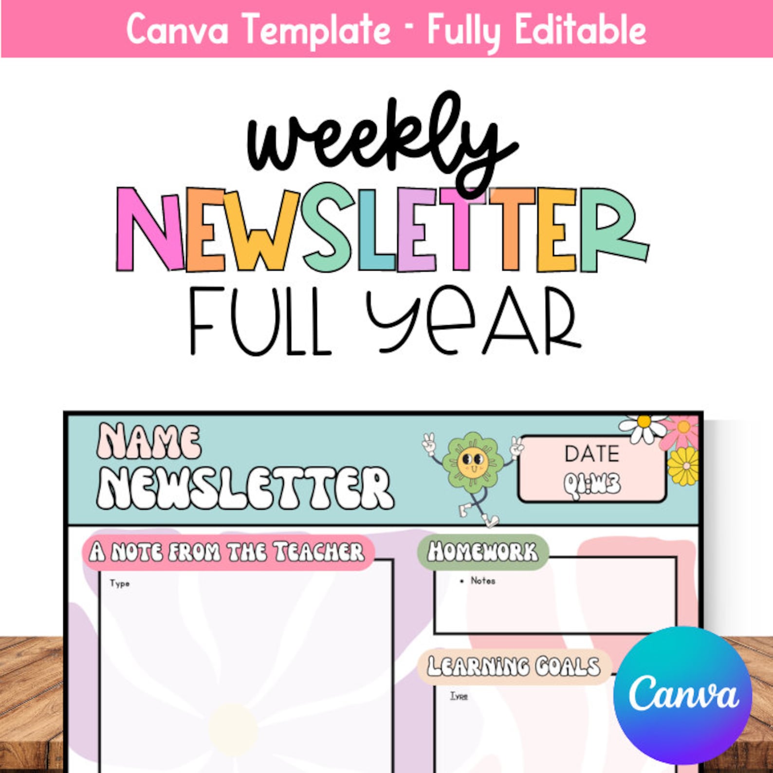 Editable Classroom Newsletters FULL YEAR | Weekly | Monthly | SEASONAL ...