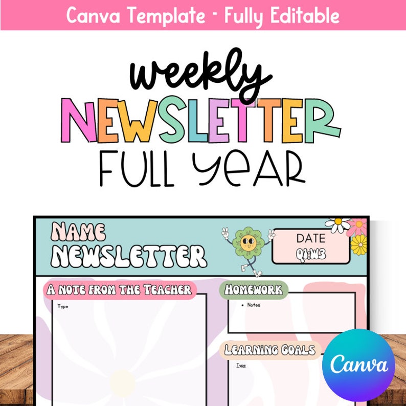 Editable Classroom Newsletters FULL YEAR | Weekly | Monthly | SEASONAL ...