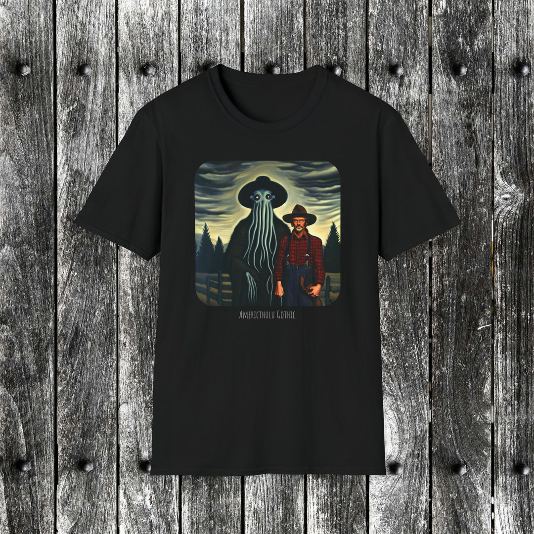 Americthulhu Gothic Cthulhu & Man Portrait Unisex Softstyle - Etsy