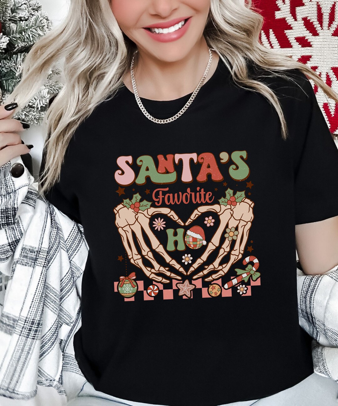 Santas Favorite Ho Funny Christmas Shirt Christmas Shirt Etsy