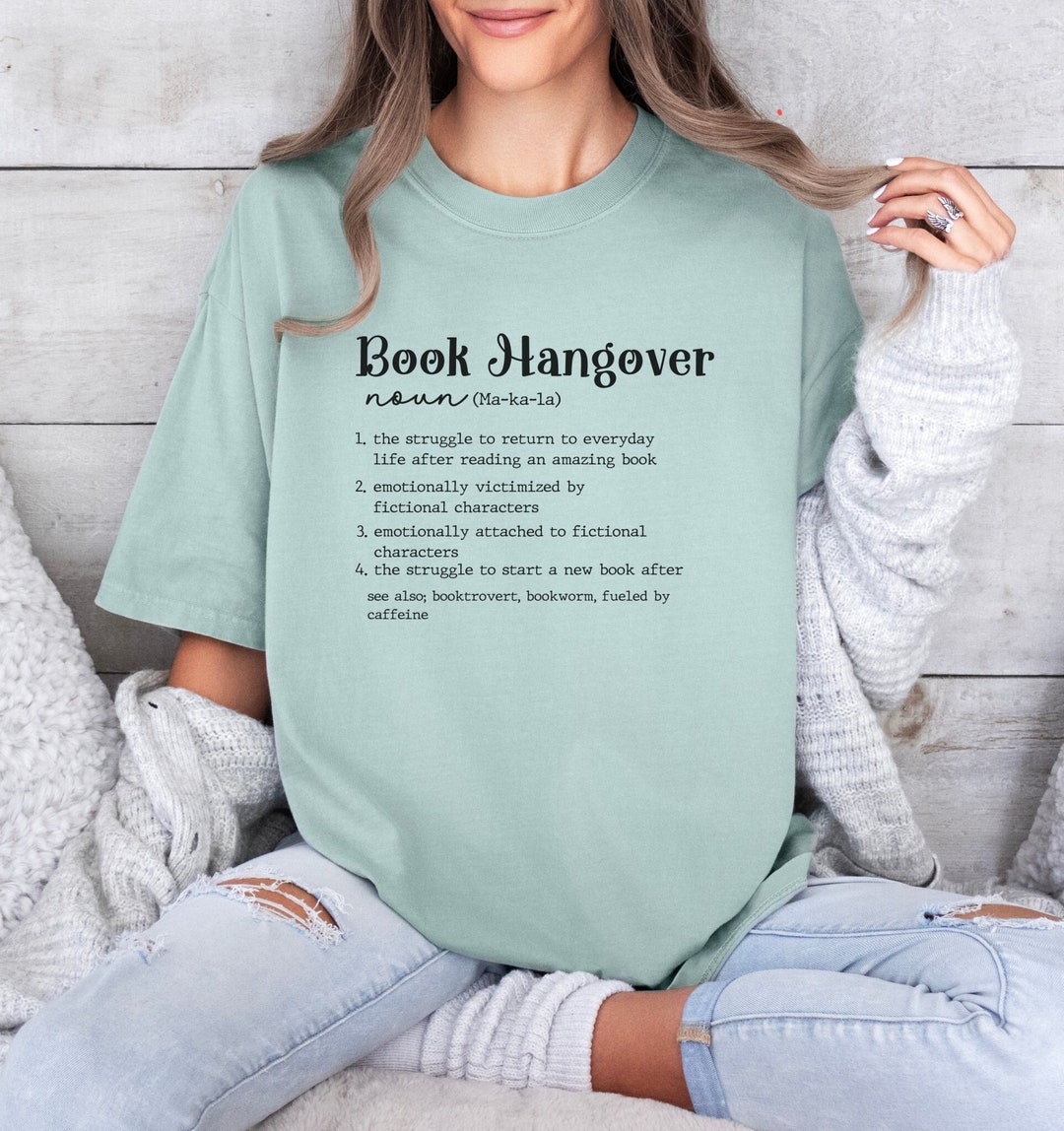 Personalized Book Hangover Definition Shirt, Reader T-shirt, Librarian ...