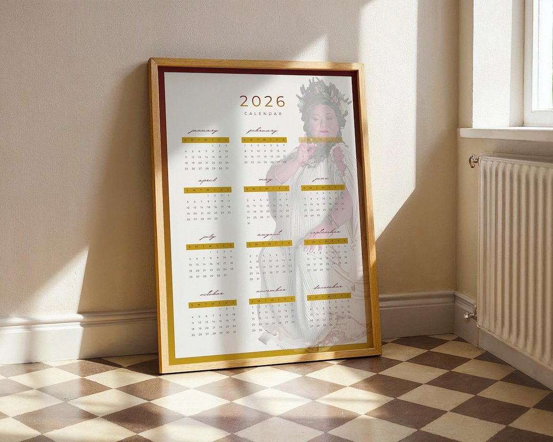 Elegant Fat Lady 2026 Wall Calendar – Mystical Portrait Art (digital ...