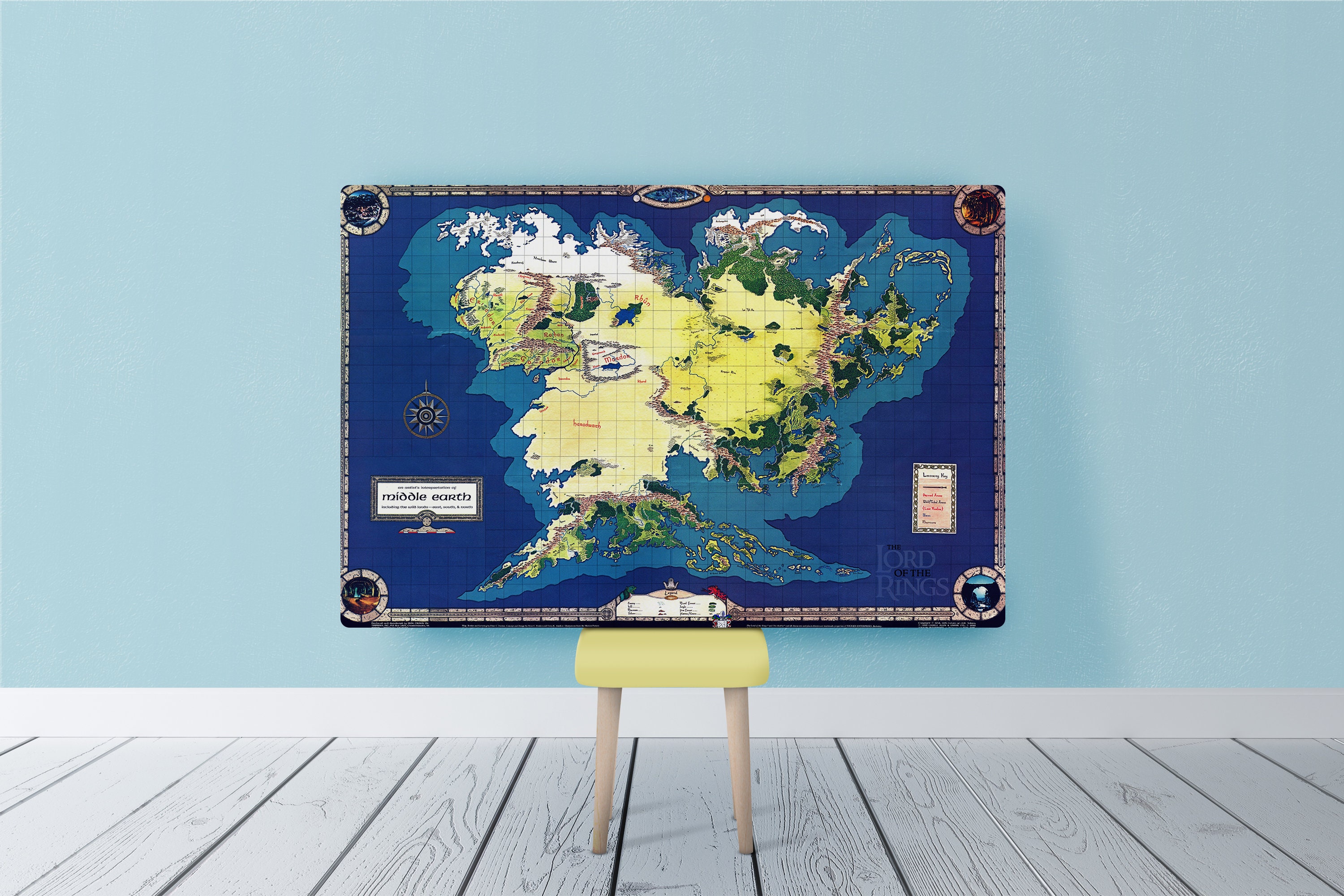 Lord of the Rings Map, Middle Earth Map, LOTR, Lord of the Rings ...