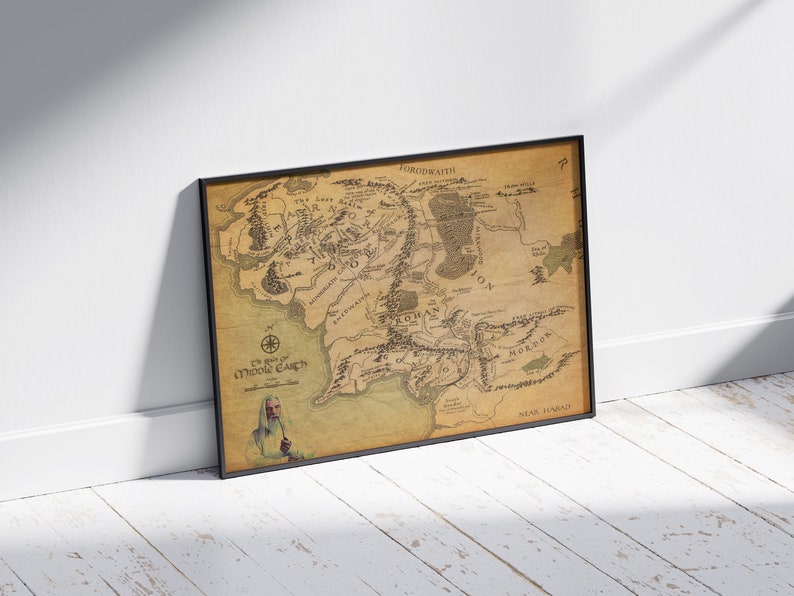 Lord of the Rings, Lord of the Rings Map, Middle Earth Map, LOTR ...