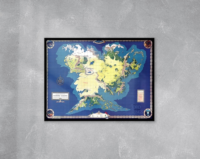 Fantasy Map of Canada - Tolkien/lotr/dnd Style - 100% Hand-drawn ...