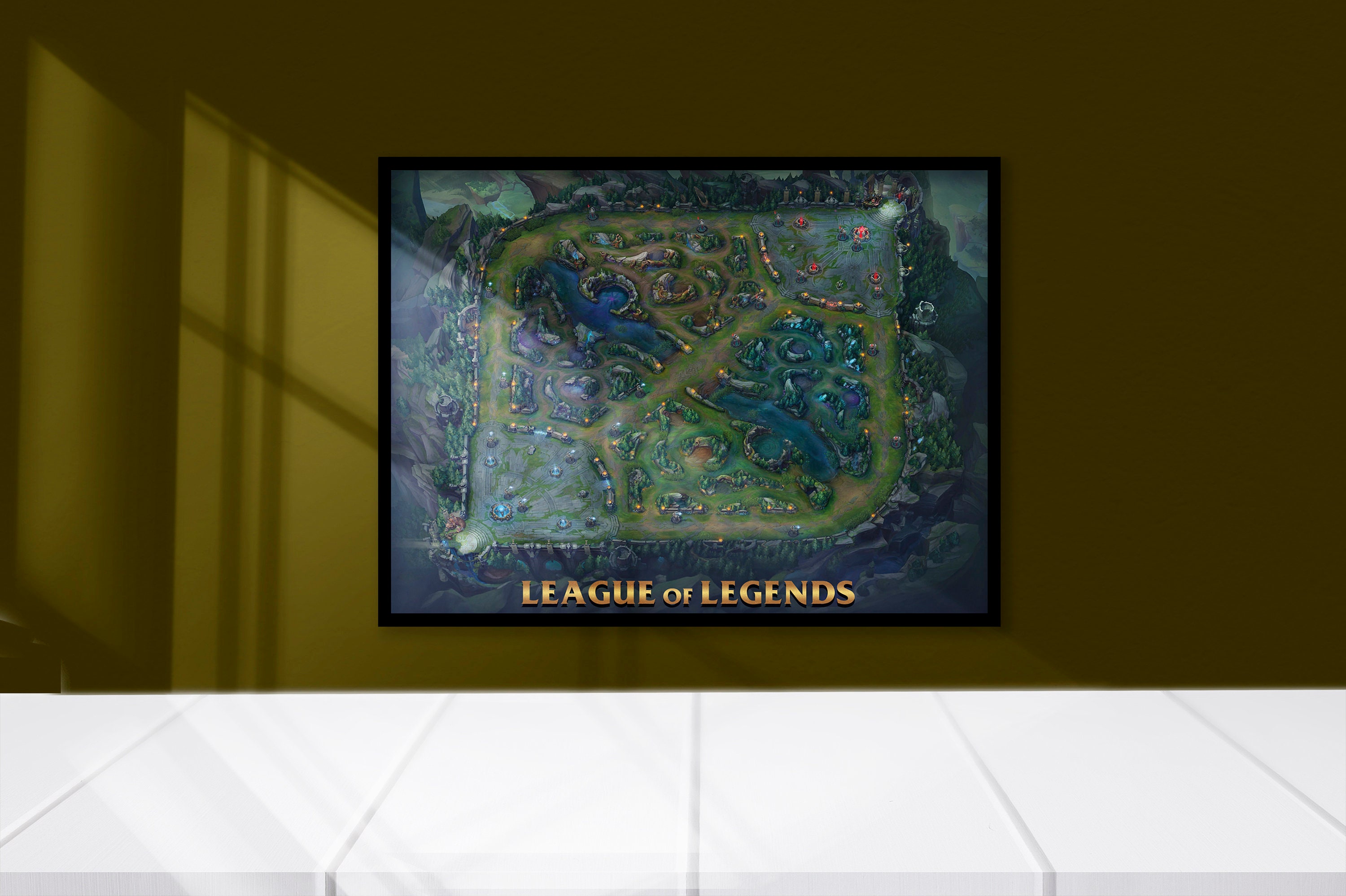 Summoner's Valley Map, League of Legends Map, League of Legends Poster ...