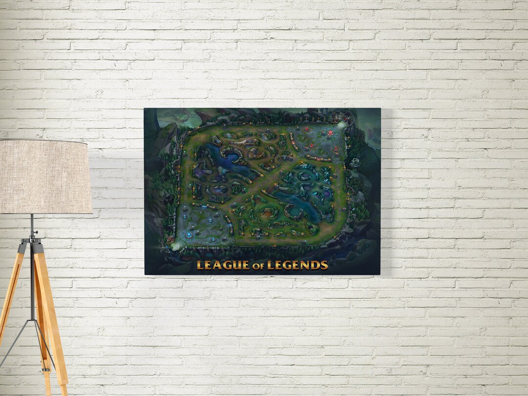 Summoner's Valley Map, League of Legends Map, League of Legends Poster ...