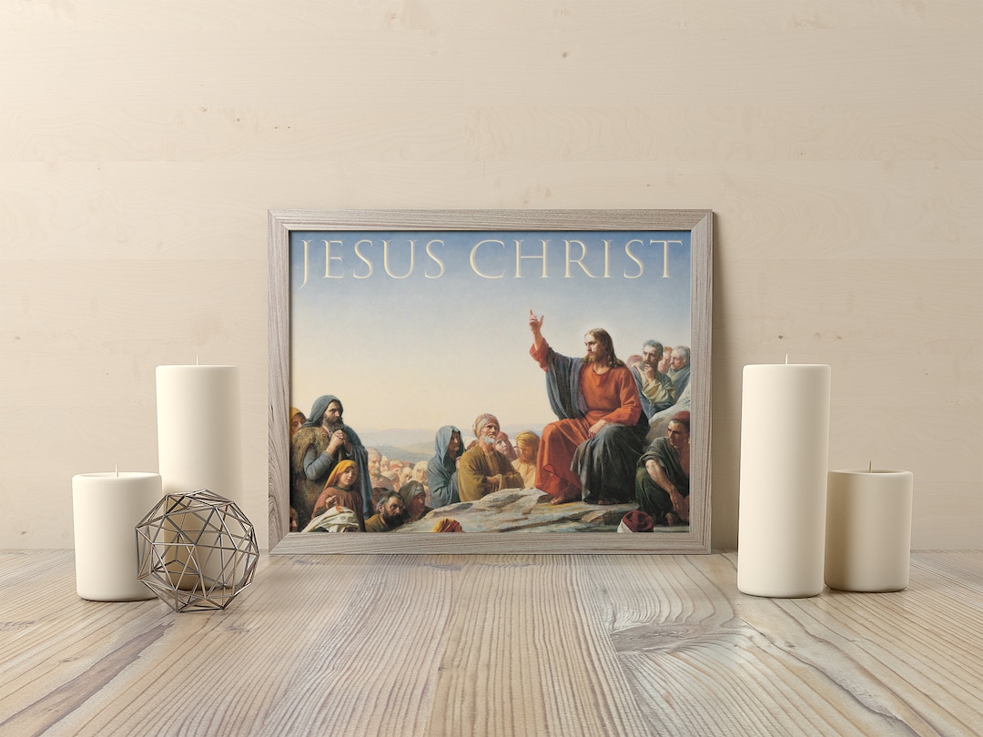 Retro Jesus Christ Poster, Jesus Christ, Jesus Christ Painting ...