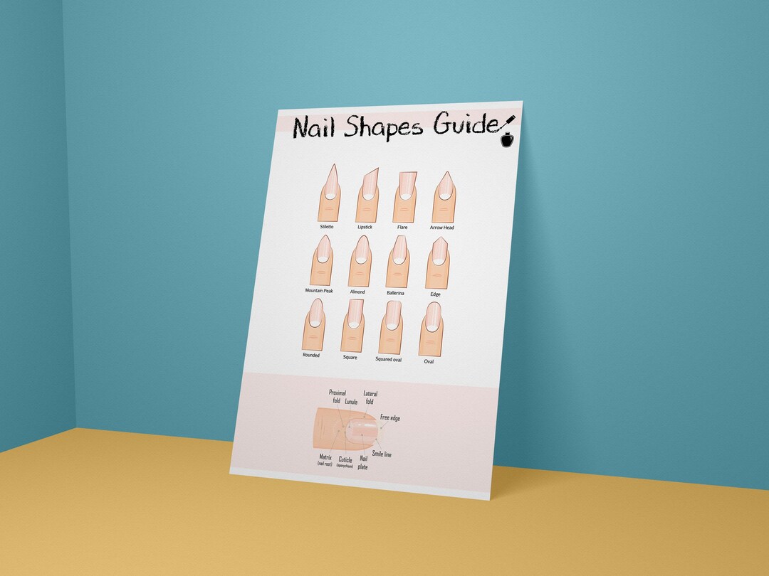 Nail Shapes Guide Poster: Beauty Salon Decor (digital Download) - Etsy