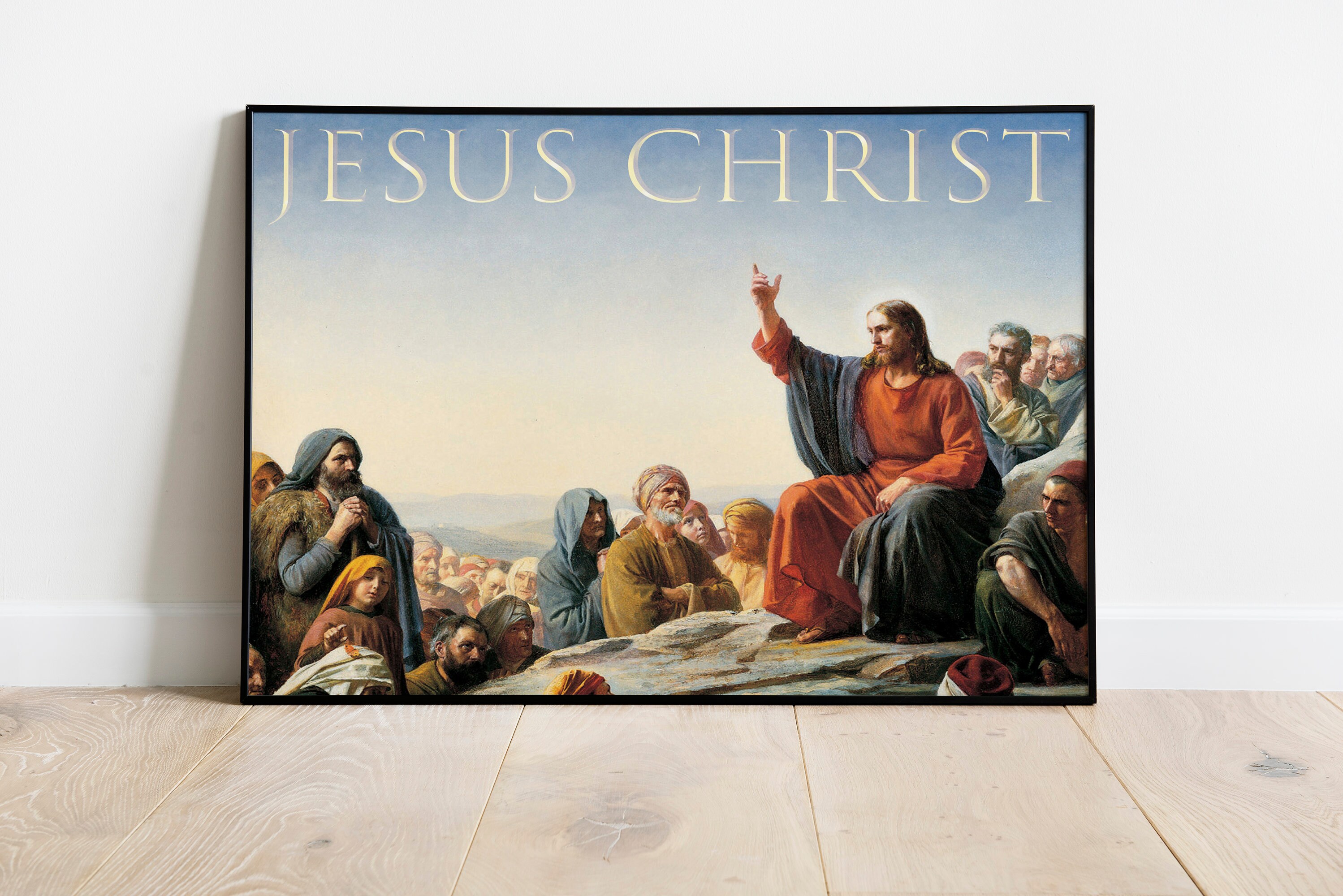 Retro Jesus Christ Poster, Jesus Christ, Jesus Christ Painting ...