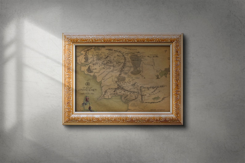 Lord of the Rings, Lord of the Rings Map, Middle Earth Map, LOTR ...