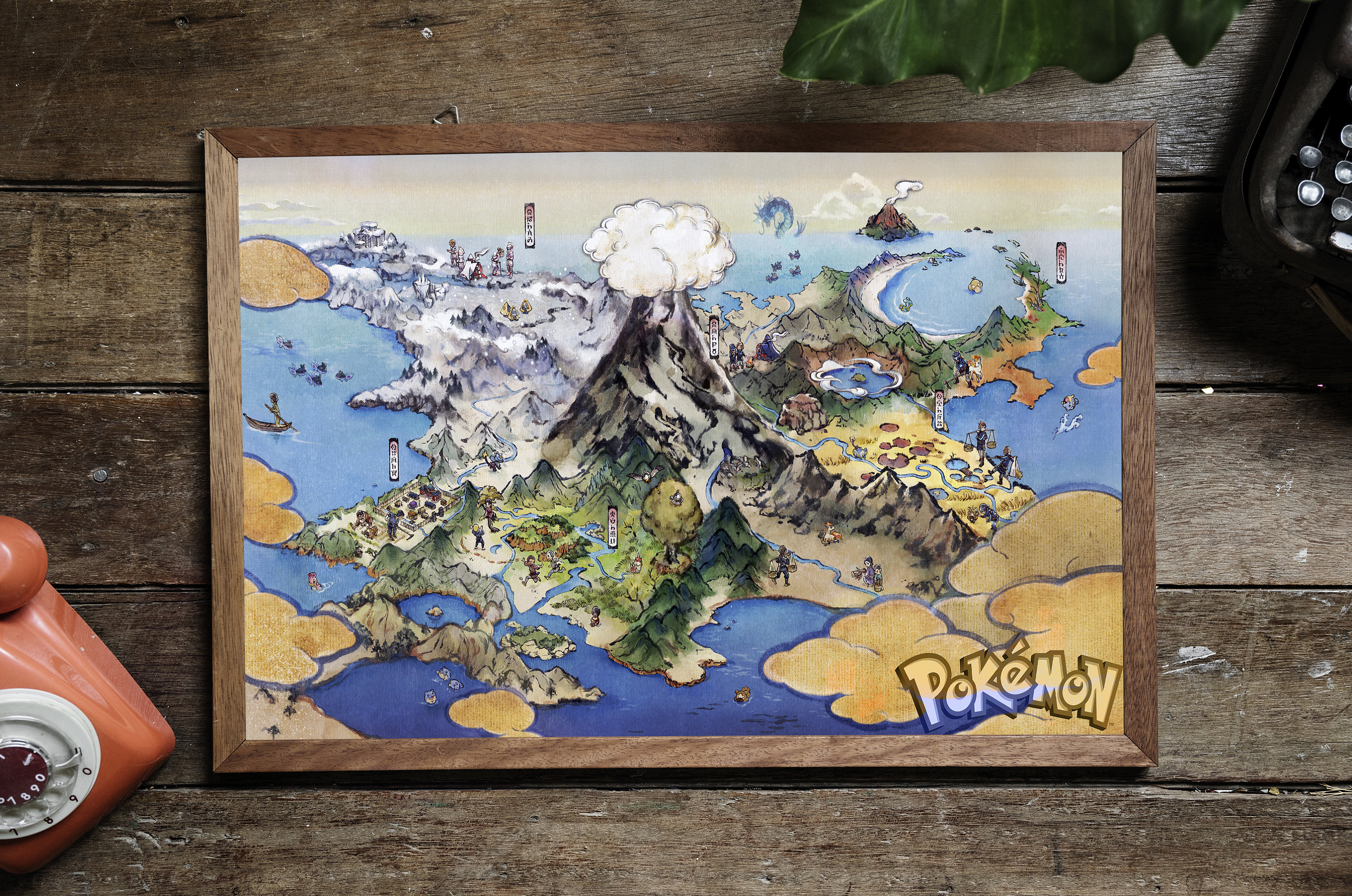 Pokemon Legends Arceus Map, Pokemon Legends, Pokemon Poster, Hisui ...