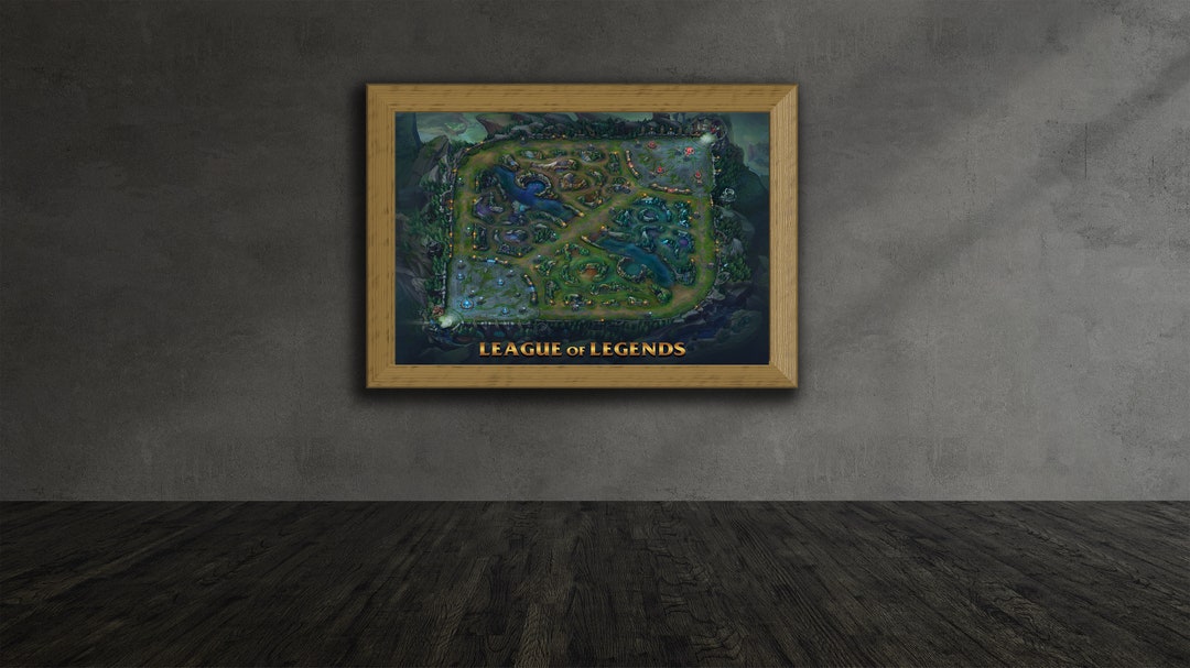 Summoner's Valley Map, League of Legends Map, League of Legends Poster ...