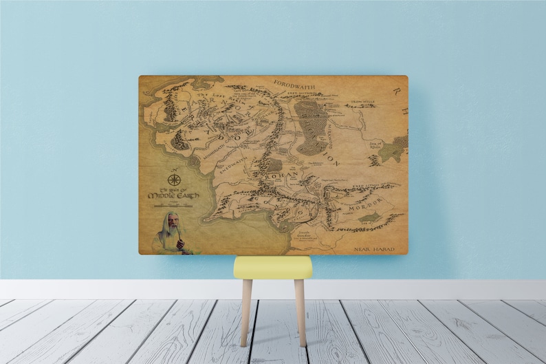Lord of the Rings, Lord of the Rings Map, Middle Earth Map, LOTR ...
